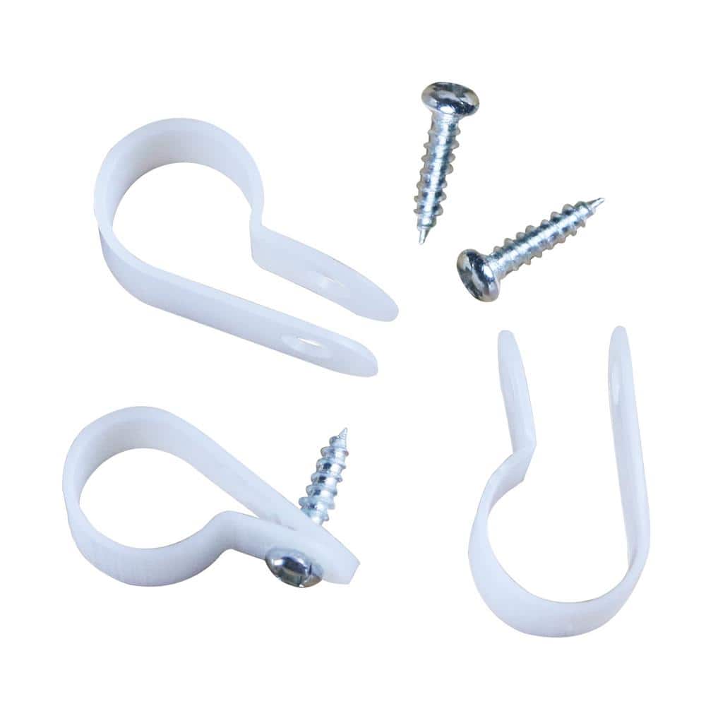 OVASTLKUY 100 Count Outdoor Universal Christmas White Light Clips with ...