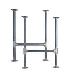 Pipe Decor 24 in. Malleable Industrial Pipe and Flange DIY Table Legs ...