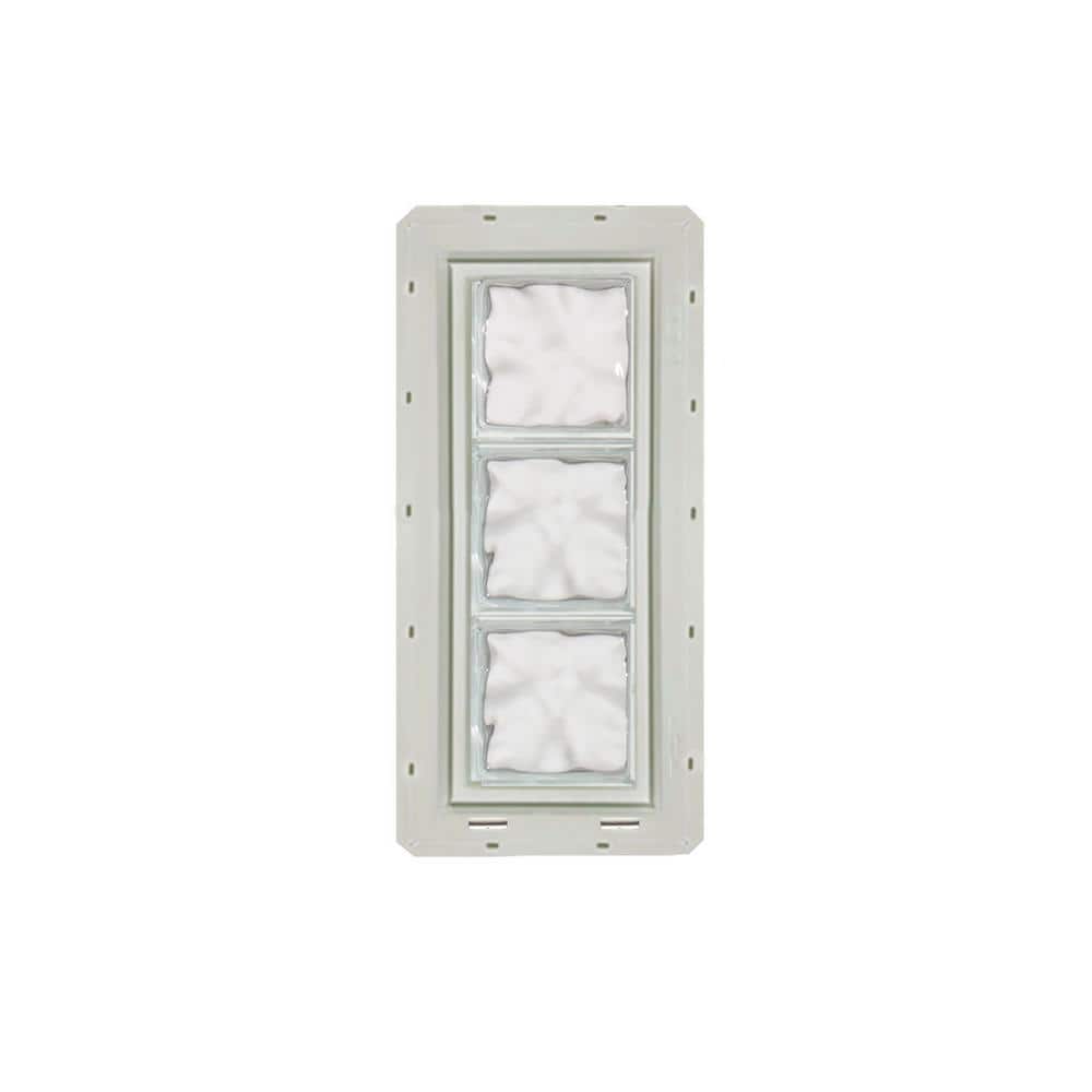 CrystaLok 9.25 in. x 24.25 in. x 3.25 in. Wave Pattern Vinyl Framed ...