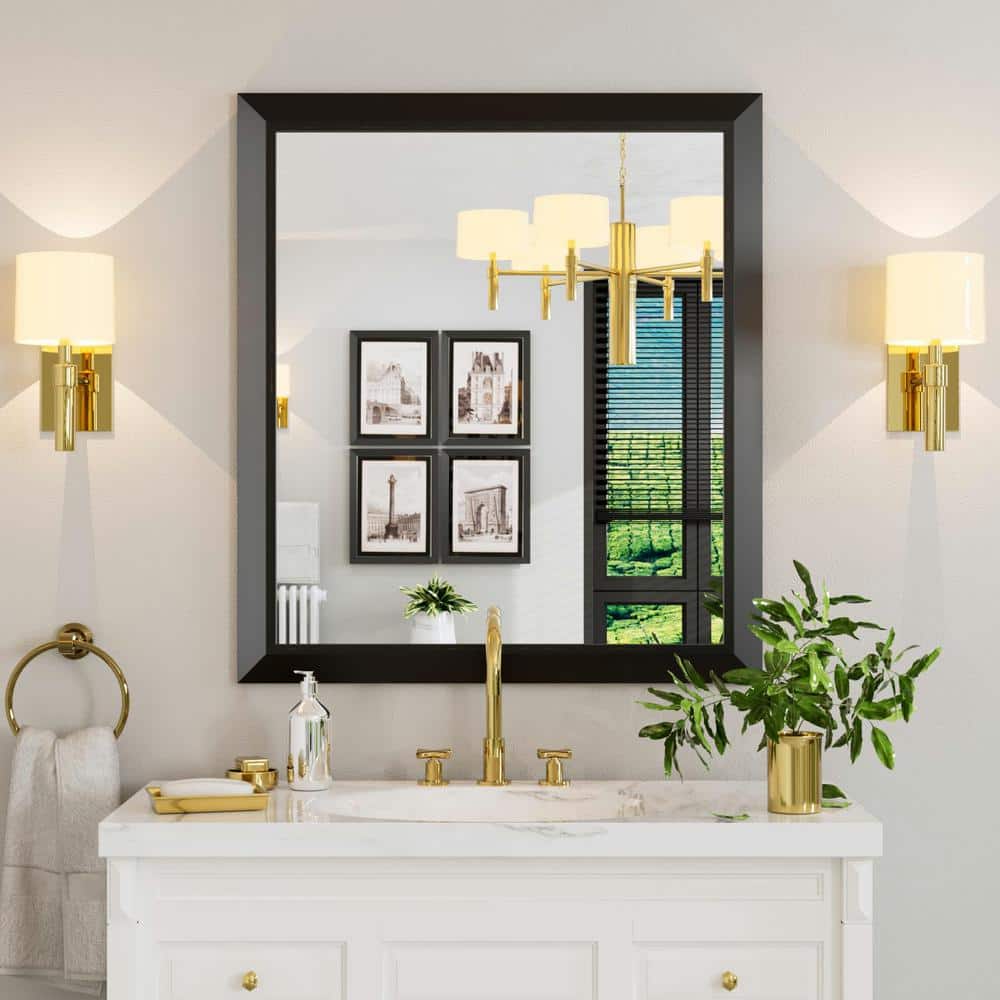 Apmir 32 in. W x 36 in. H Rectangular Aluminum Alloy Framed and ...