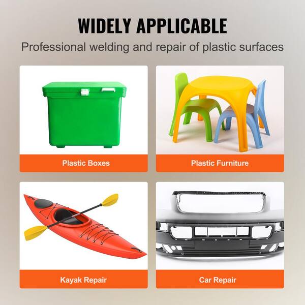 VEVOR Plastic Welding Kit 70 150 Watt Dual Power Hot Stapler Plastic Welding Gun Bumper Repair Kit with 6 Types Staples SLHJ150W2D00FUKM7V1 0729 The Home Depot
