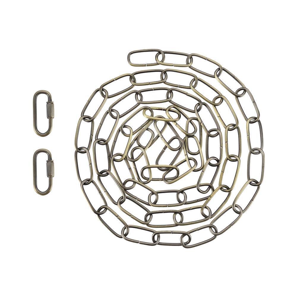 Steel 6 ft. Chain & Quick Link Connector/Hanging Max.40 lbs.-Lighting ...