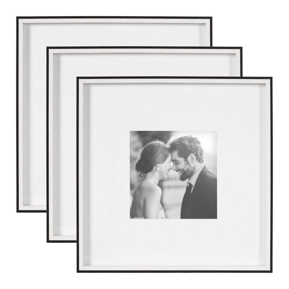 Kate and Laurel Gibson 16 in. x 16 in. Matted to 8 in. x 8 in. White ...