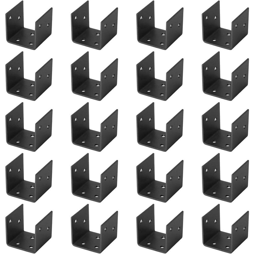 Afoxsos 3/32 Thick Carbon Steel Post Base Brackets for 2 x 2 Deck ...