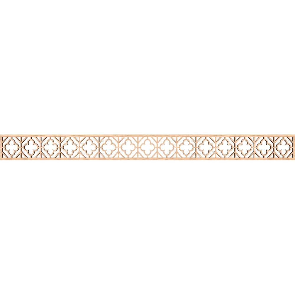 Ekena Millwork Hazelton Fretwork 0.375 in. D x 46.375 in. W x 4 in. L ...