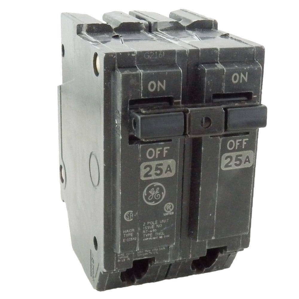 ABB 25 Amp 1 in. Double-Pole Circuit Breaker THQL2125A - The Home Depot