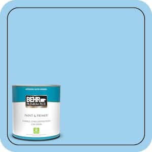 BEHR PREMIUM PLUS 1 gal. #P500-3 Spa Blue Satin Enamel Low Odor ...