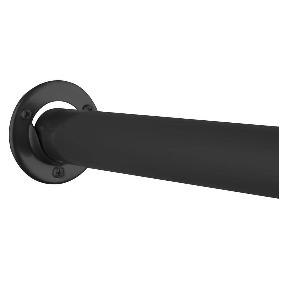 Everbilt Metal Closet Pole Sockets-Matte Black EH-WSTHDUS-538V - The ...