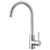 Single Hole Single-Handle Kitchen Faucet in Brushed Nickel YPG312 - The ...