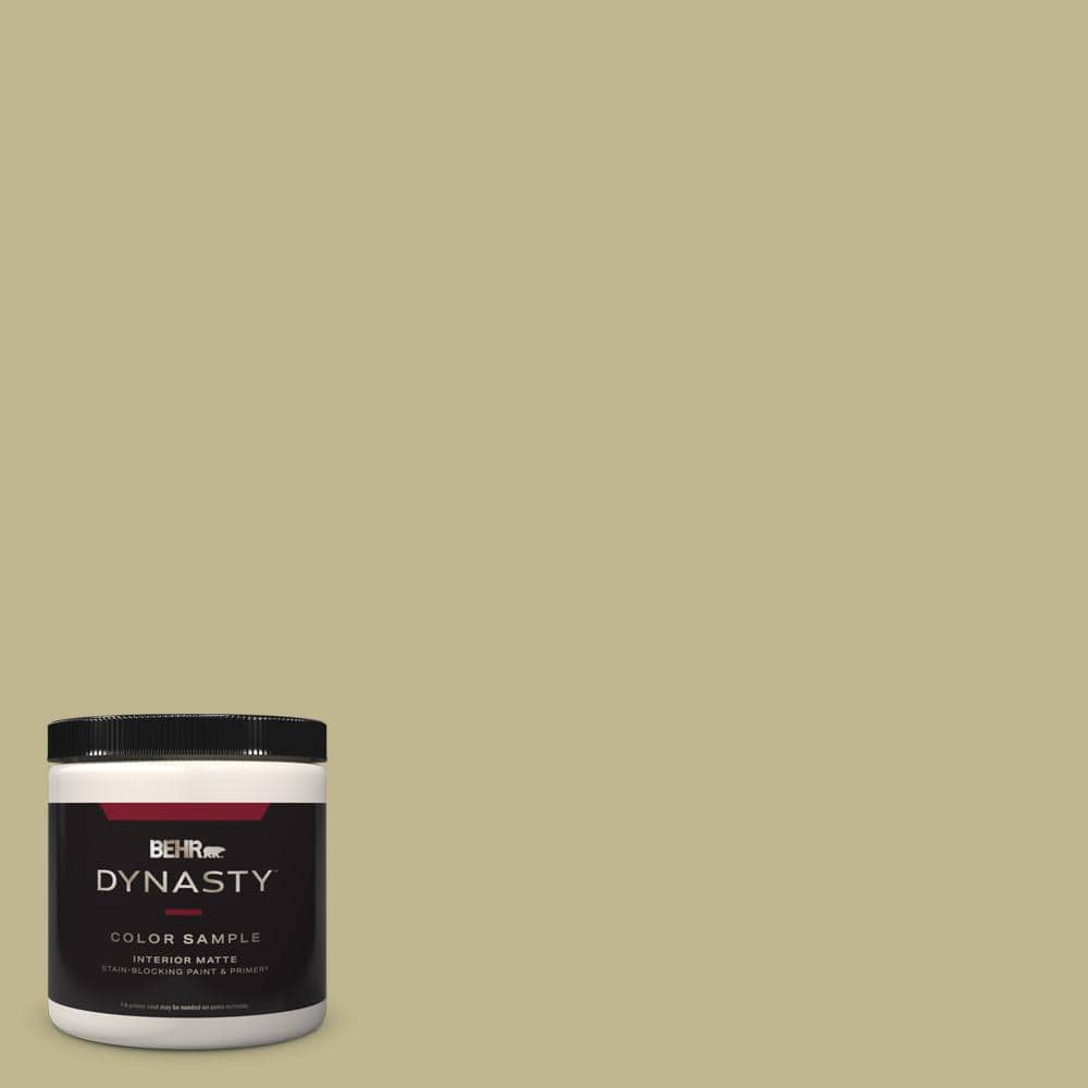 BEHR DYNASTY 8 oz. #ICC-68 Minced Ginger Matte Stain-Blocking Interior ...