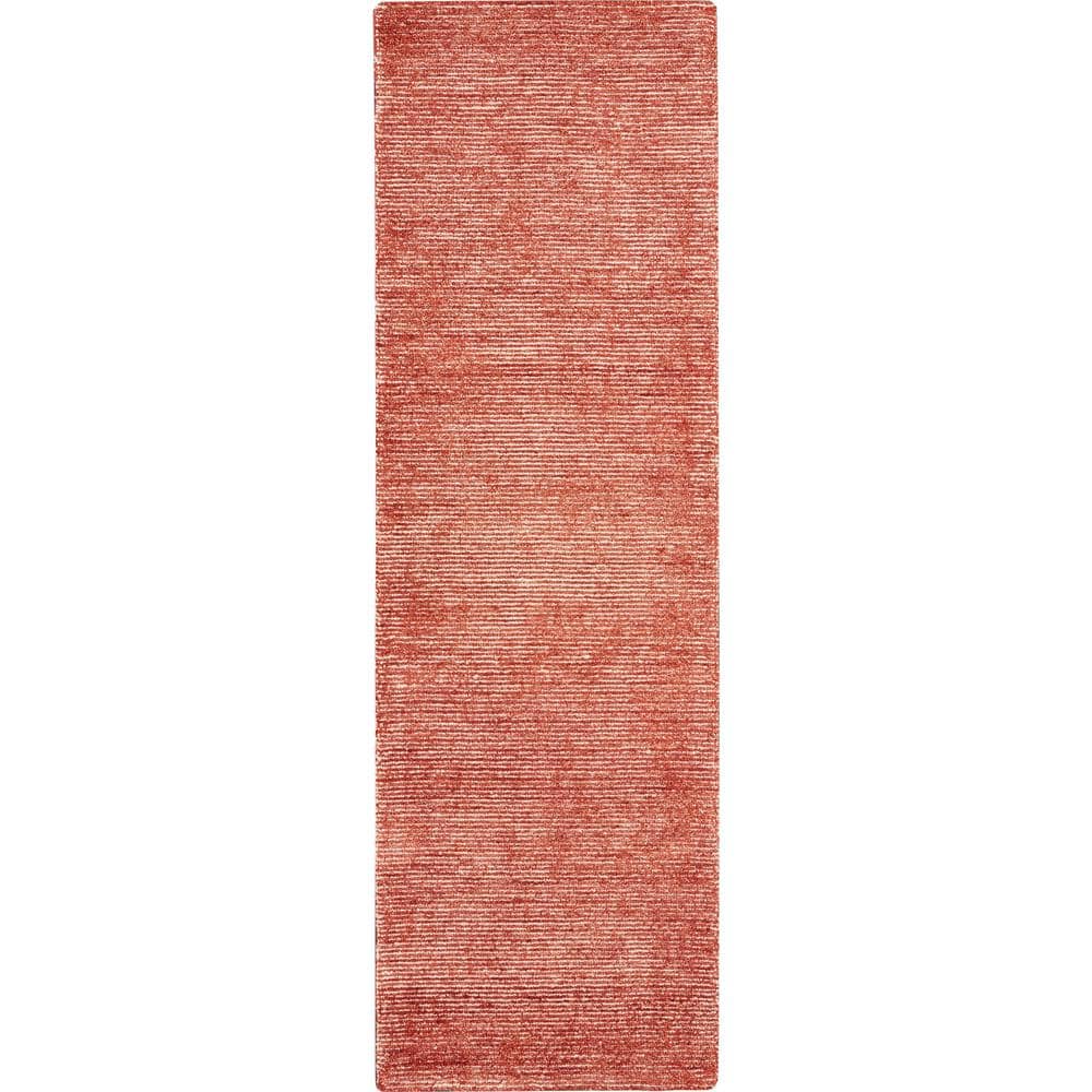 Nourison Weston Brick 2 ft. x 8 ft. Solid Contemporary Kitchen Runner ...