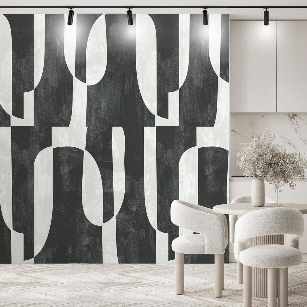 Veer Decor Mod Monolith Black Wall Mural 8253-AJ1 - The Home Depot