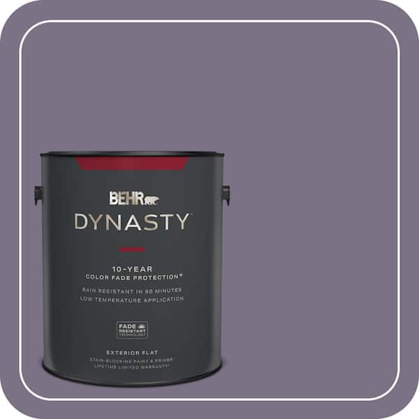 BEHR DYNASTY 1 gal. #660F-6 Peruvian Violet Flat Exterior Stain ...