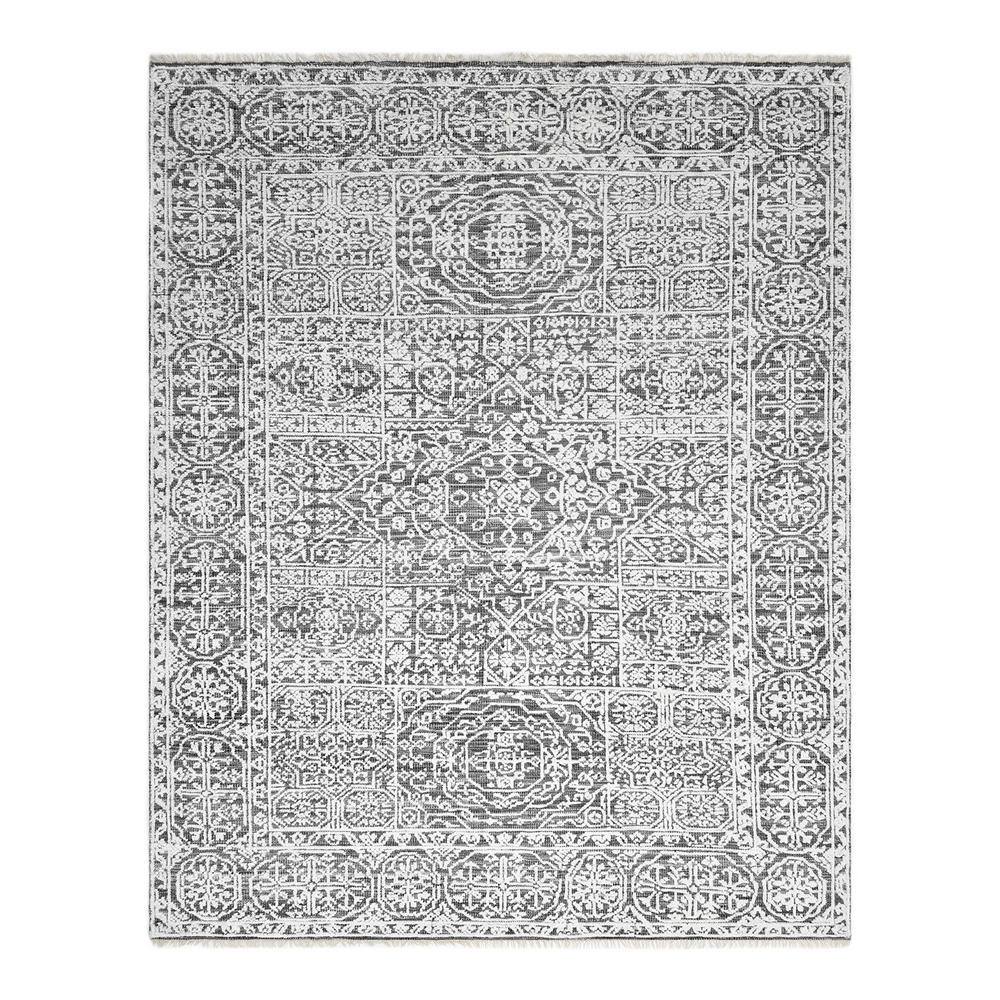 Solo Rugs Charles Handmade Gray 9 ft. x 12 ft. Area Rug S3354-09001200 ...