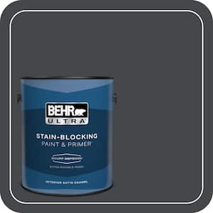 BEHR PREMIUM PLUS 8 oz. #PPU26-23A Dark Secret Satin Enamel Interior ...