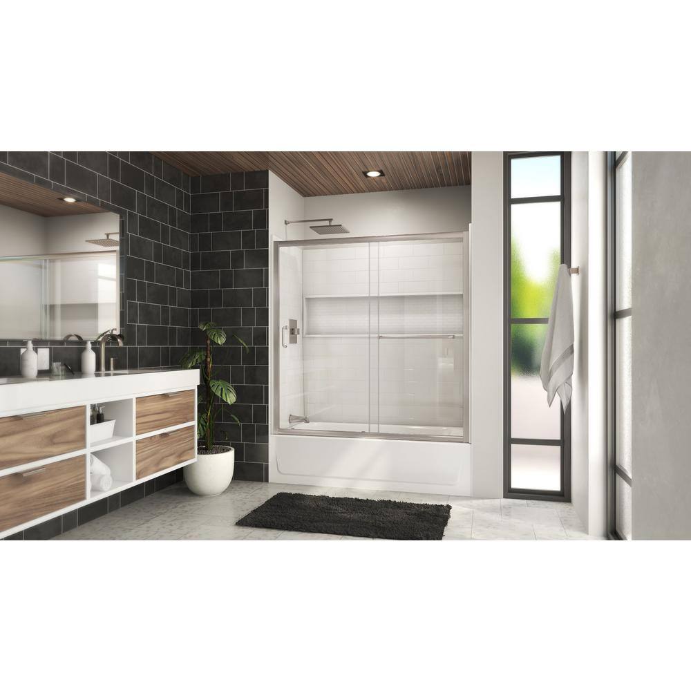 Bootz Industries Mahalo 56- 60 in W x 58 in H Semi-Frameless Sliding ...