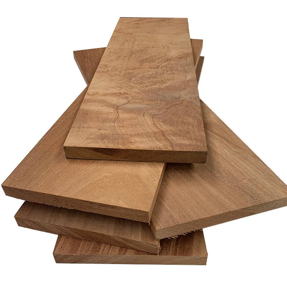 Swaner Hardwood 1 in. x 8 in. x 2 ft. African Mahogany S4S Board (5 ...