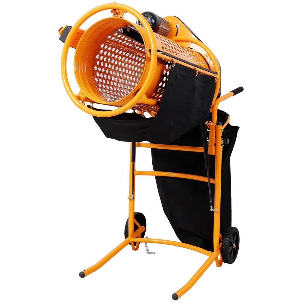 44.5 in. 360W Foldable Electric Rotary Soil Sieve Machine, 110V/60Hz ...