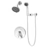 Symmons Elm 1-Handle 5-Spray Shower Trim with Hand Shower in Polished ...