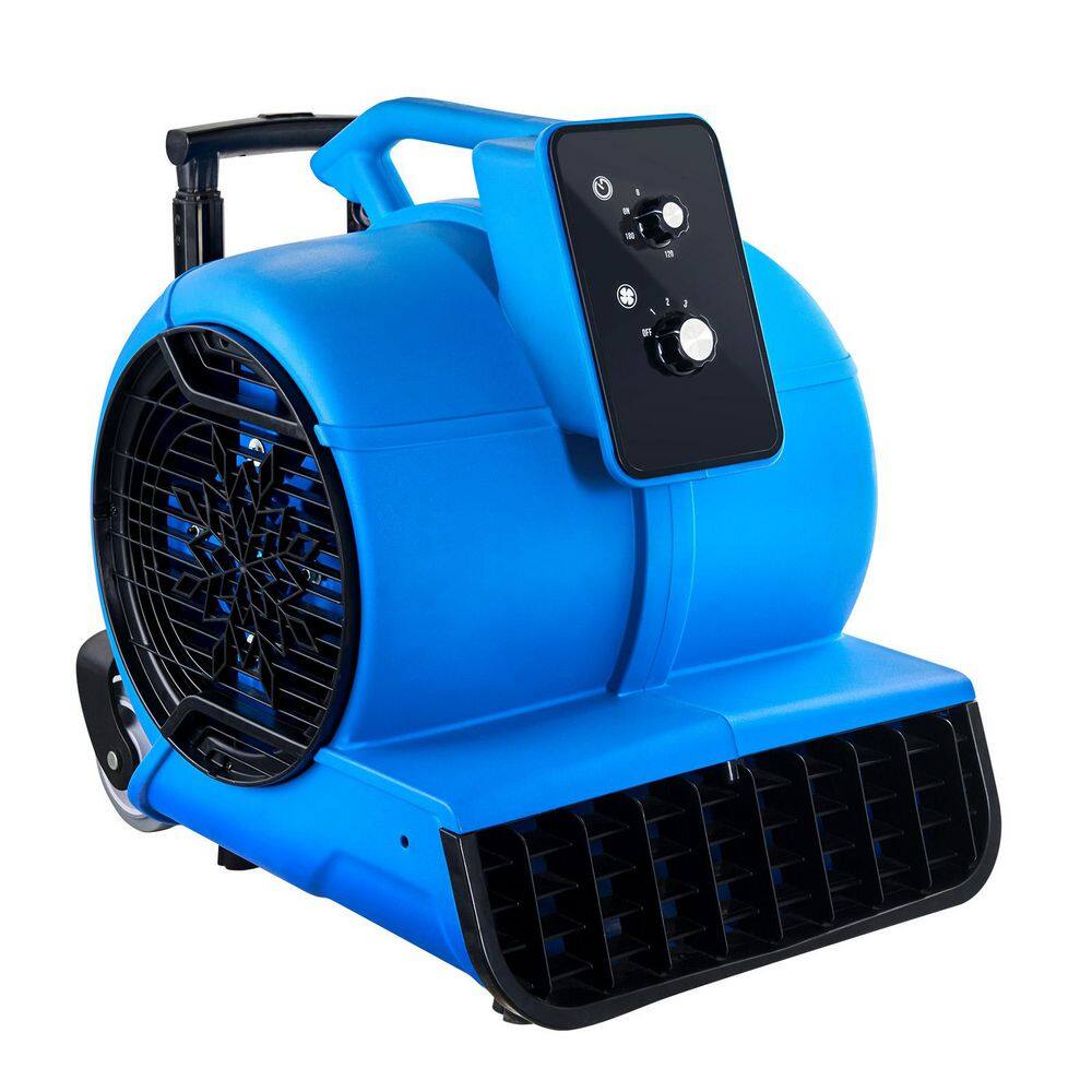 SKYSHALO Floor Blower 5 in. 3 Speeds Blower Fan in. Blue 1560 RPM 4000 ...
