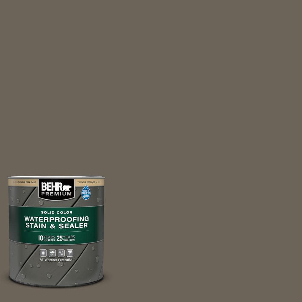 BEHR PREMIUM 1 qt. #N360-6 Patio Stone Solid Color Waterproofing ...