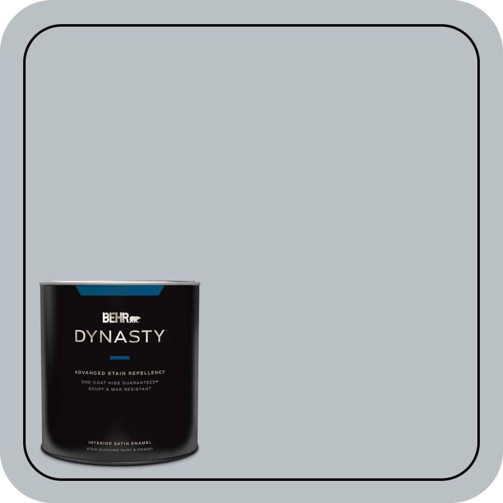 BEHR DYNASTY 1 qt. #MQ5-31 Distant Star One-Coat Hide Satin Enamel ...