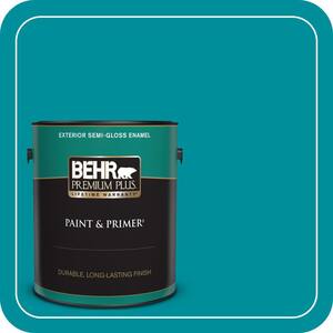 BEHR ULTRA 5 gal. #P470-6 Bella Vista Semi-Gloss Enamel Exterior Paint ...