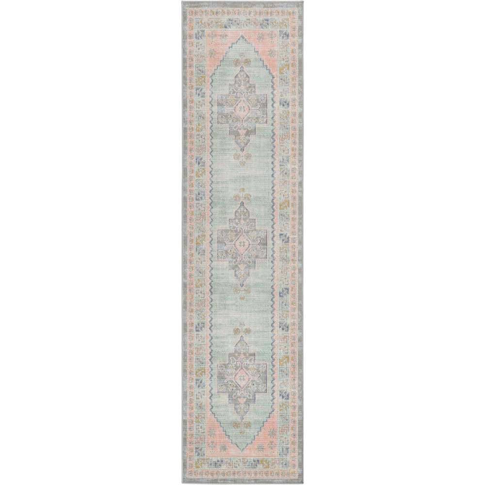 Unique Loom Whitney Geneva Pink 2 ft. x 8 ft. Area Rug 3154967 - The ...