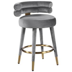 Baxton Studio Gradisca 40.6 in. Grey and Walnut Brown Wood Frame ...