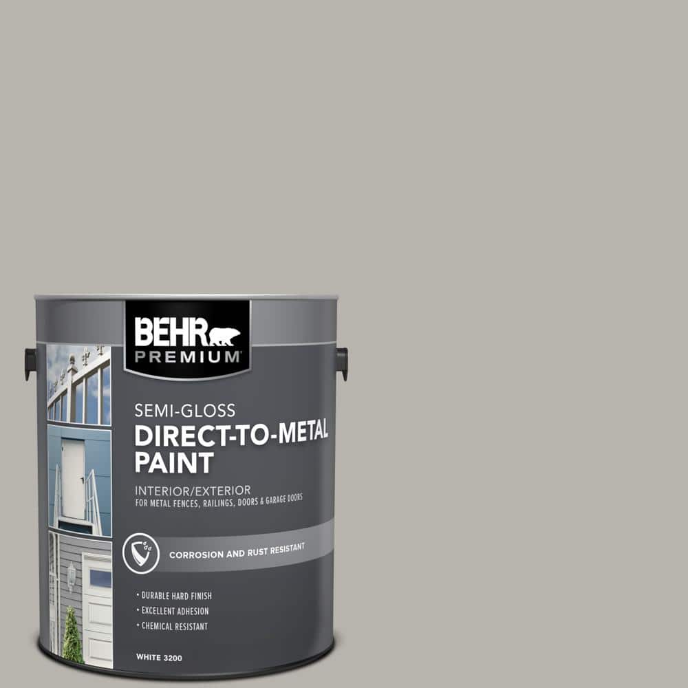 BEHR PREMIUM 1 gal. #PPU24-11 Greige Semi-Gloss Direct to Metal ...