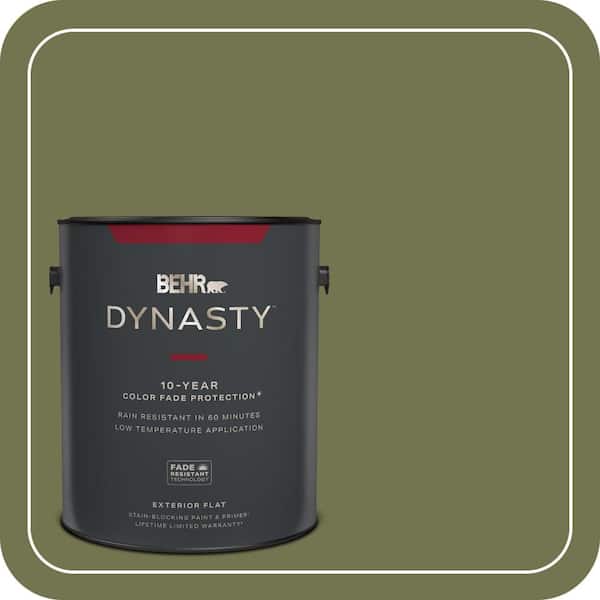 BEHR DYNASTY 1 gal. #S360-6 Secret Meadow Flat Exterior Stain-Blocking ...