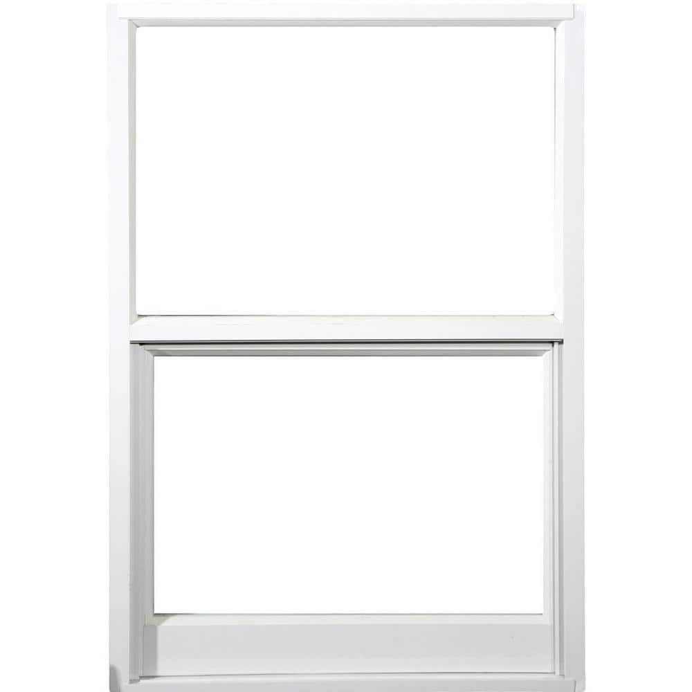 ASSURA 37 in. x 26 in. Series 2500 White Single Hung Aluminum Impact ...