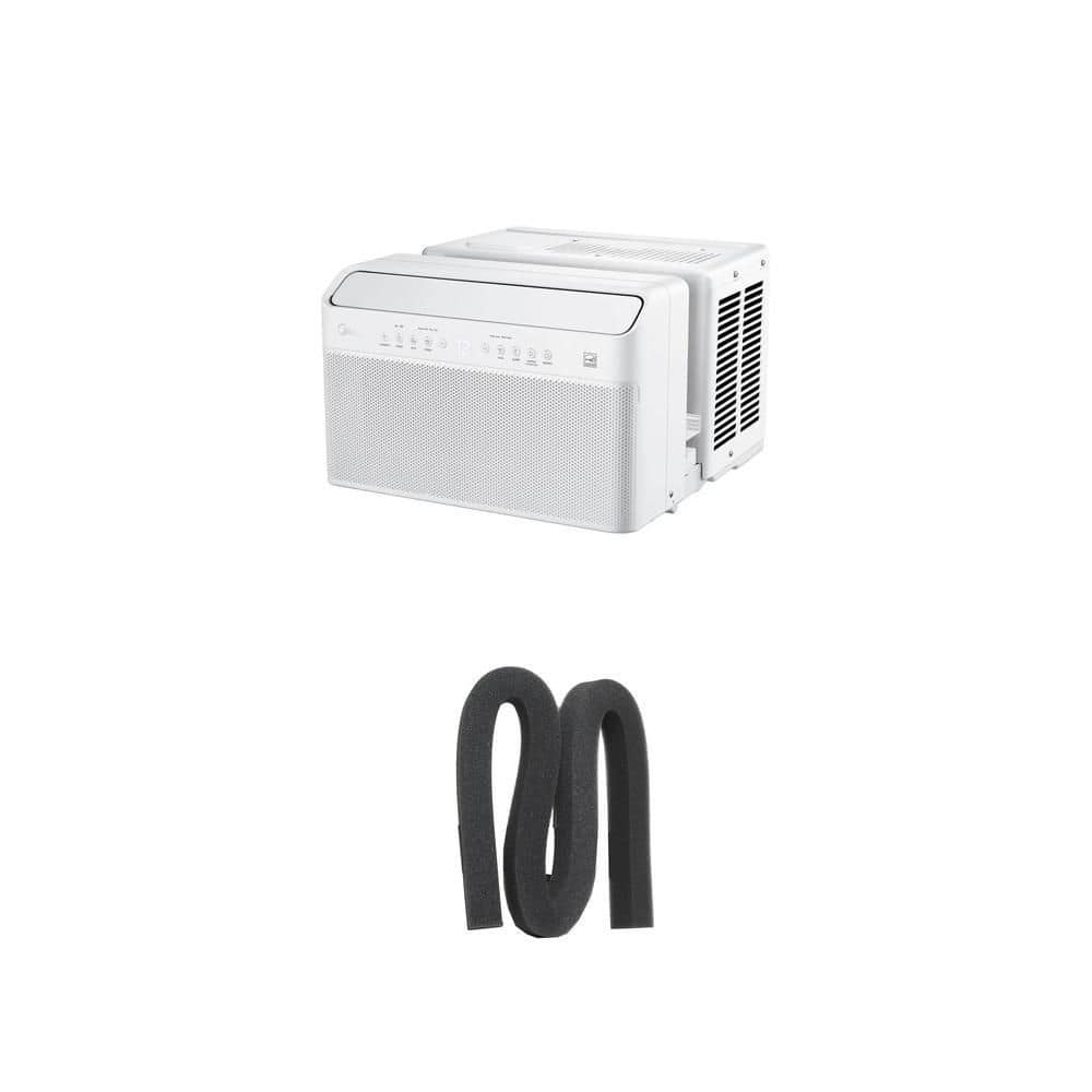 10,000 BTU Smart Through Wall AC (450 sq. ft.) and 1-1/4 in ...