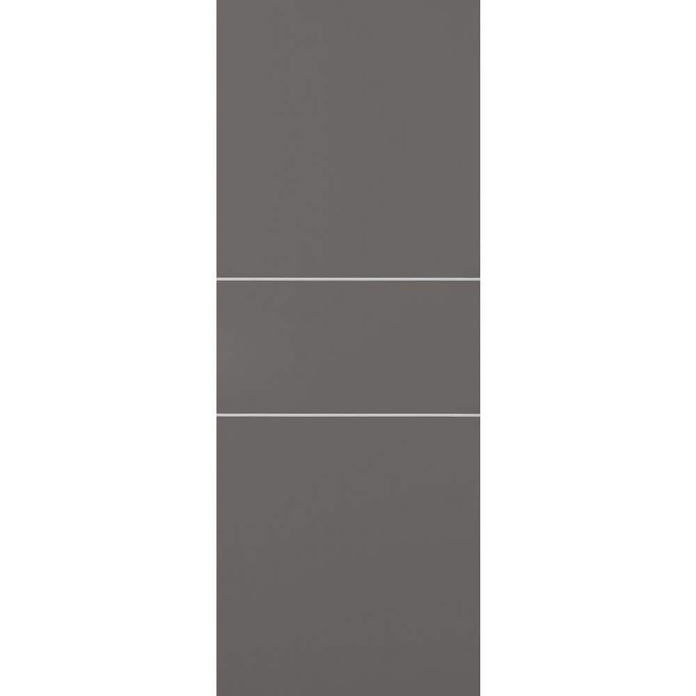 Belldinni Optima 2 H 28 in. x 80 in. No Bore Gray Matte Solid Composite ...