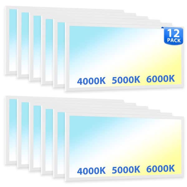 Reviews for Honbei 16-Pack 2 ft. x 4 ft. 7800 Lumens Integrated LED ...