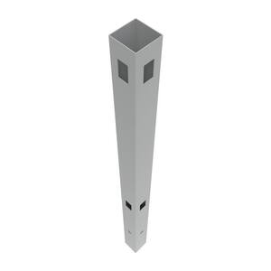 Barrette Outdoor Living Ohio 5 in. x 5 in. x 84 in. Gray Vinyl Fence ...