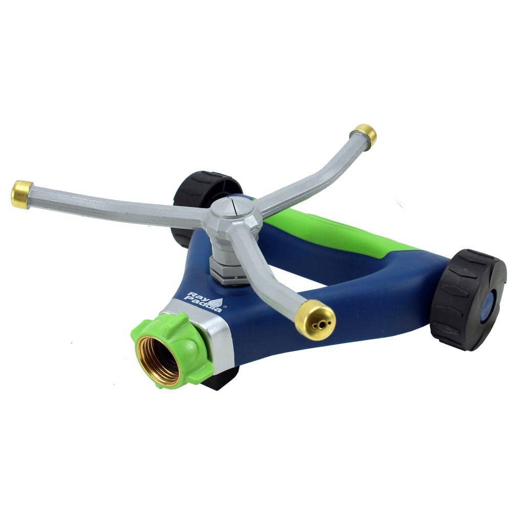 Ray Padula Metal 3 Arm Revolving Spinning Sprinkler on Wheel Base RP ...