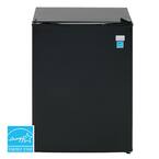 Avanti 2.4 cu. ft. Compact Mini Fridge with Freezer in Black RM24T1B ...