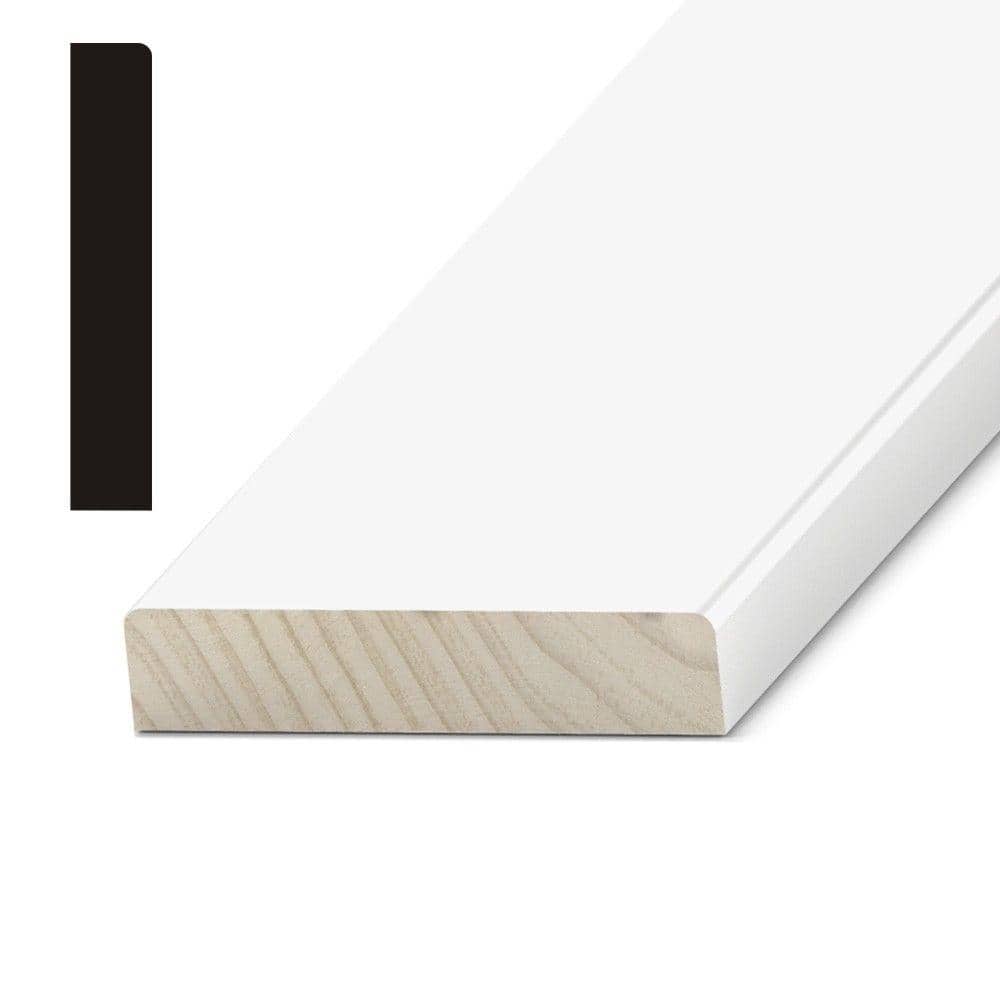 1-1/16 in. x 3-1/2 in. Wood Double Primed Fingerjoint Pine Header ...