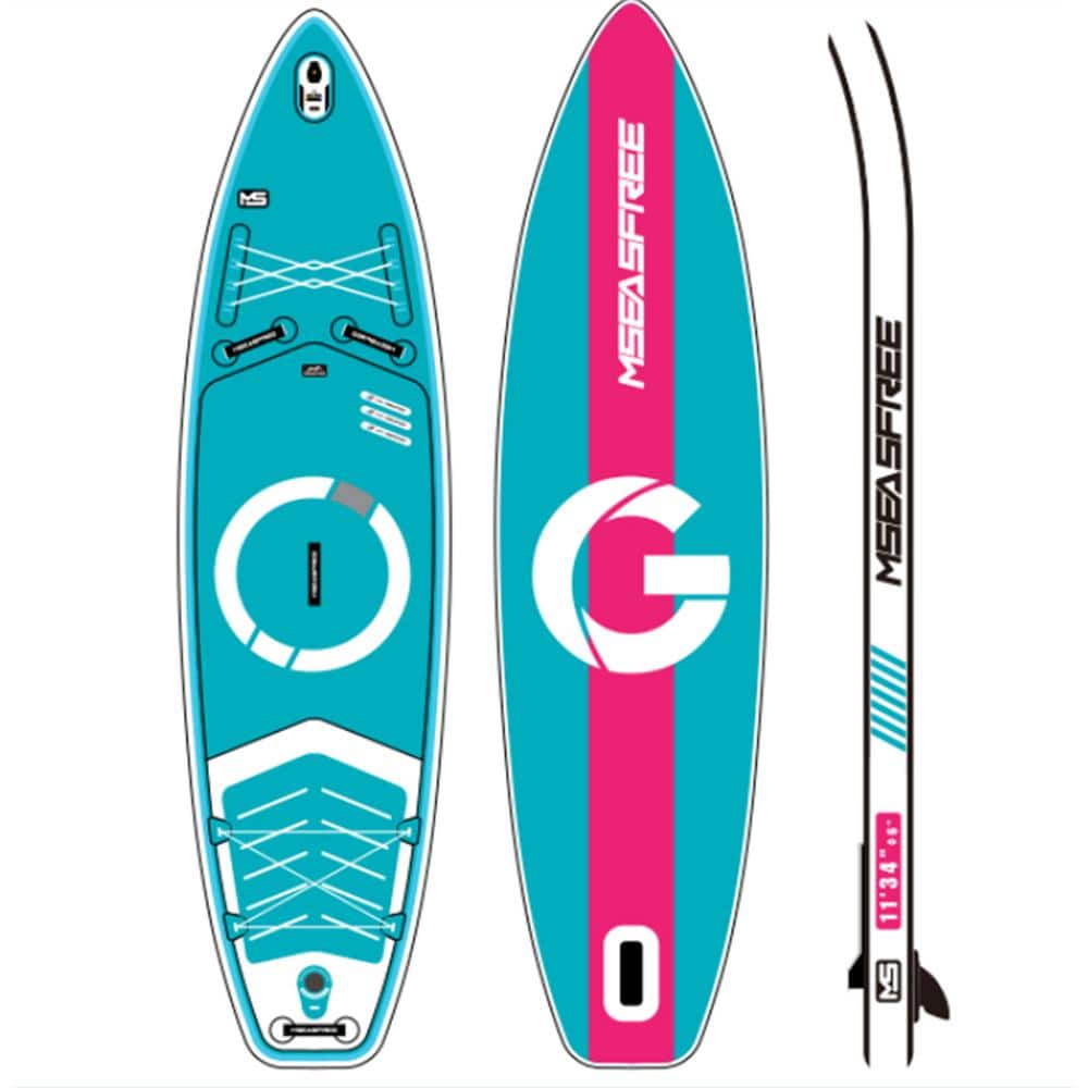 Kahomvis 132 in. Inflatable Stand Up Paddle Board with Accessories HIW ...