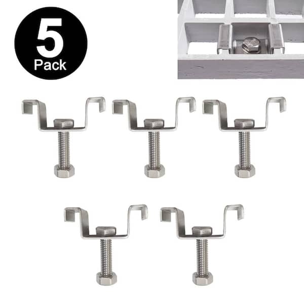 Wellco Stainless Steel M-Clamp, Composite Grating Clip, Connector, for ...