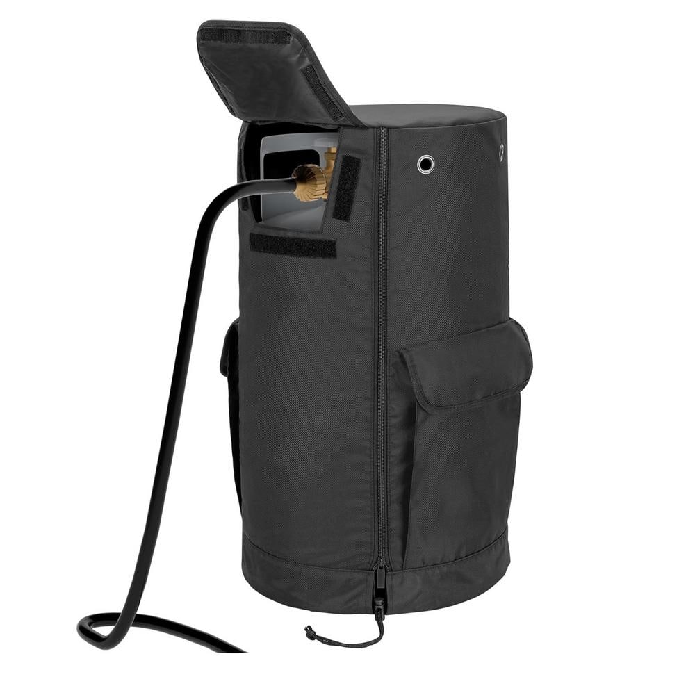 ITOPFOX 12.8 in. 30lb Propane Tank Grill Cover with Side Flip Flap and ...