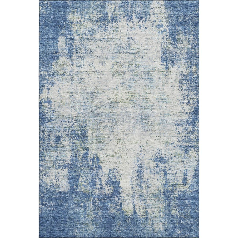 Addison Rugs Mayfield Premium Machine Washable Abstract AMF940 Denim 8 ...