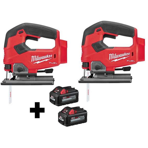 Milwaukee M18 FUEL 18-Volt Lithium-Ion Brushless Cordless Jig Saw (2 ...