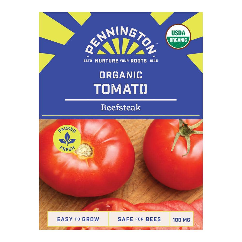 Pennington Organic Tomato Beefsteak Fruit Seed 1490 - The Home Depot