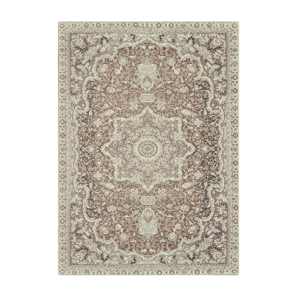 My Magic Carpet Parviz Brown Indoor Machine Washable 5 ft. x 7 ft ...