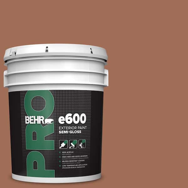 BEHR PRO 5 gal. #230F-6 Earth Tone Semi-Gloss Exterior Paint PR67305 ...