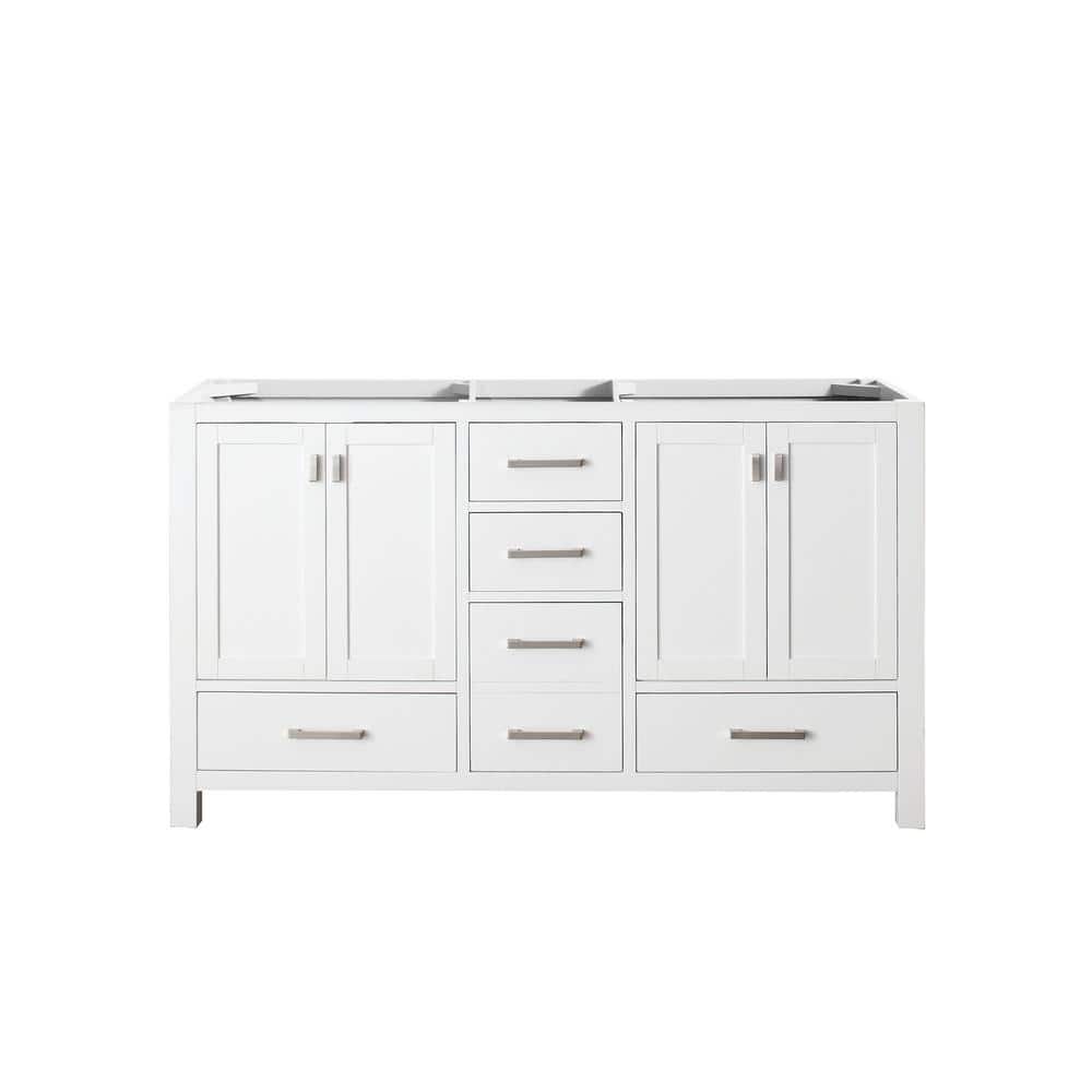 Avanity Modero 60 in. Bath Vanity Cabinet without Top in White MODERO-V60-WT - The Home Depot