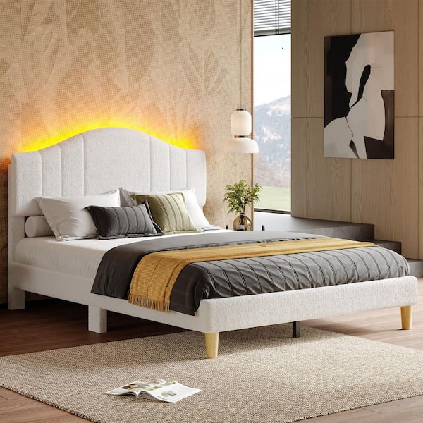 King Scalloped Bed Frame