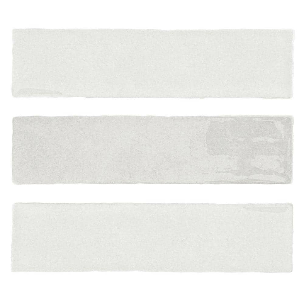 Giorbello Fes Ceramic Subway 3"x 12"x 10mm Wall Tile Case - Cream (20 ...